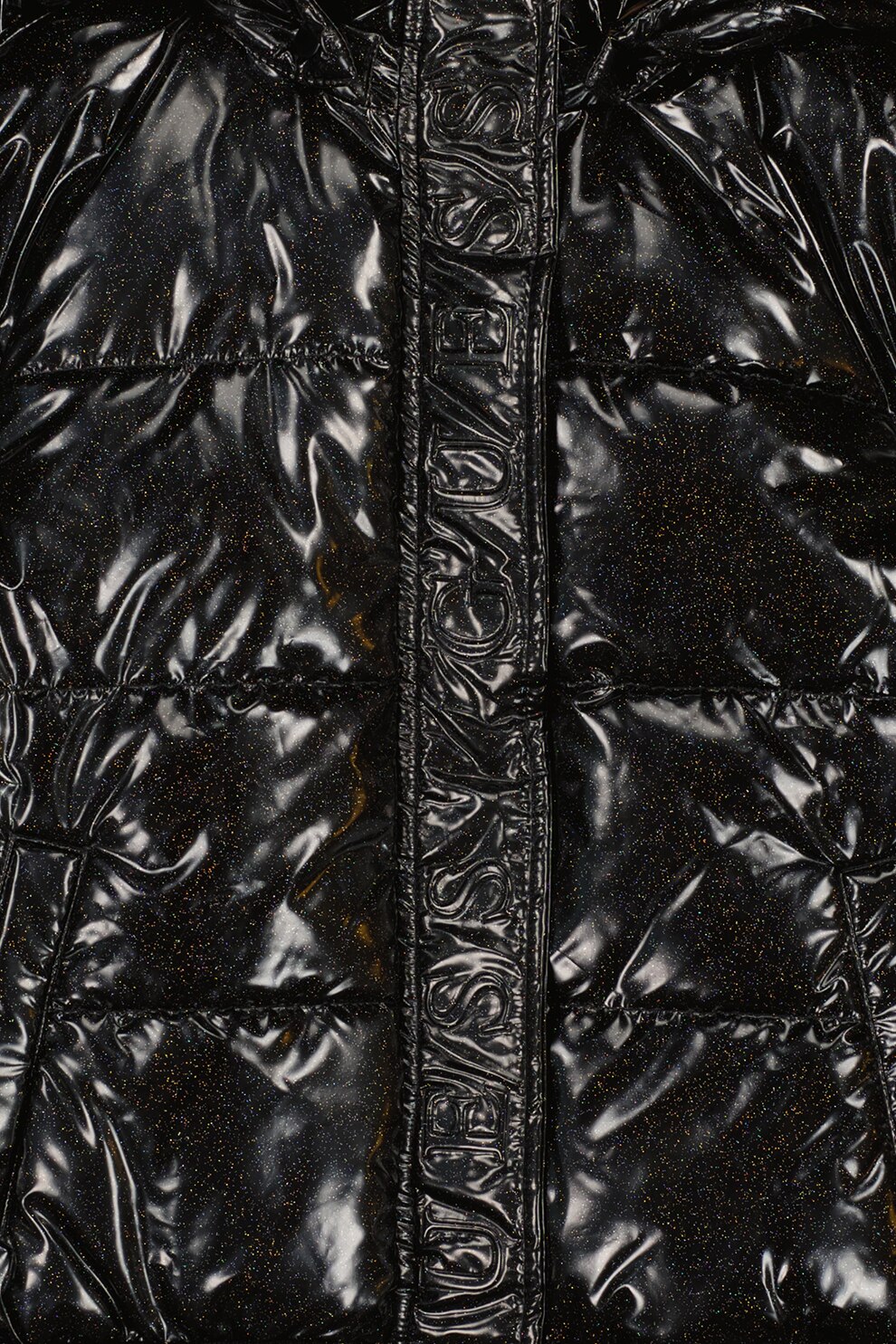 GUESS JEANS, Geaca cu aspect matlasat, Negru, 152-158 CM - eMAG.ro