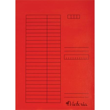 Legatura documente, Victoria, Carton, A4, Rosu - eMAG.ro