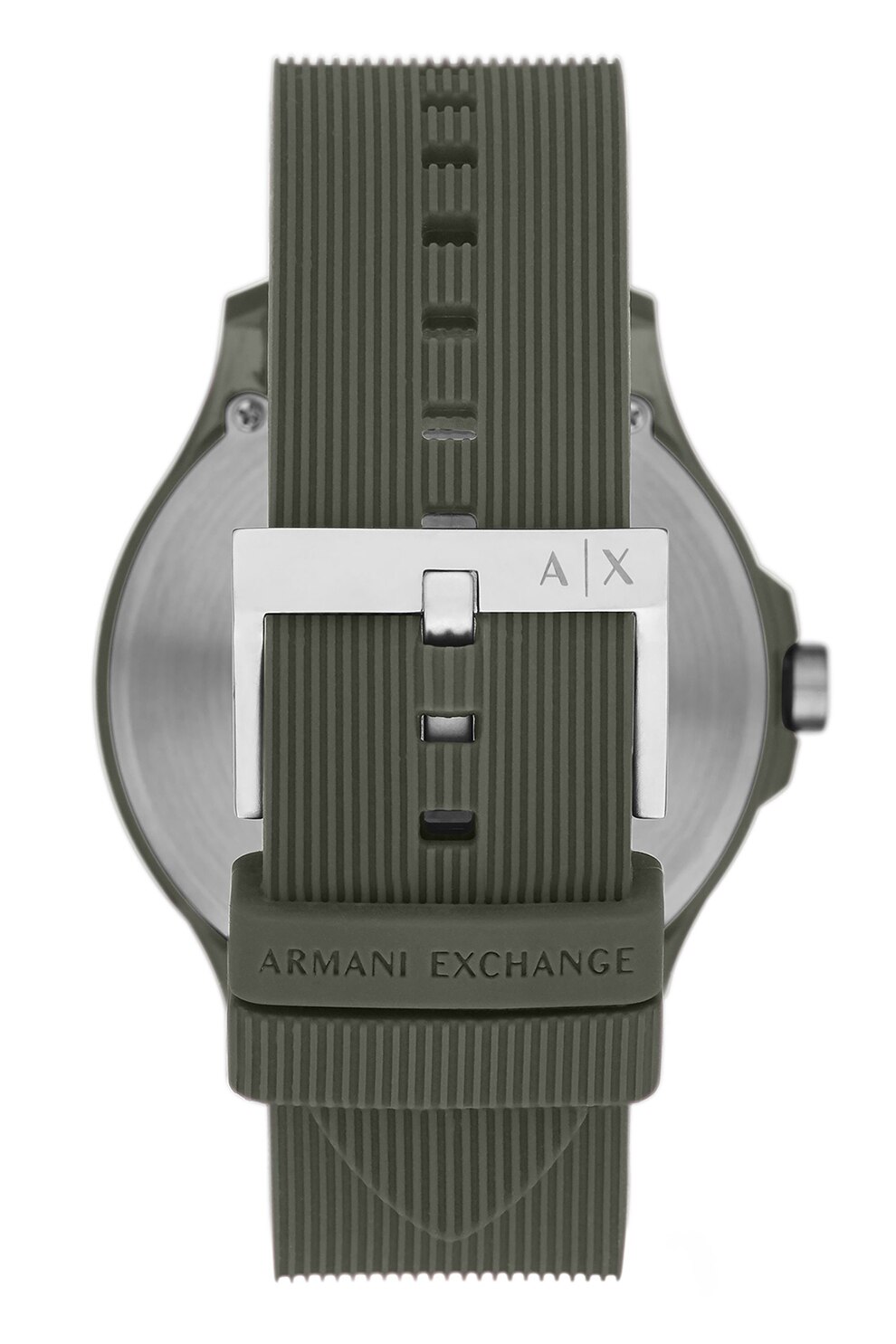 ARMANI EXCHANGE, Ceas cu o curea din silicon, Verde militar - eMAG.ro
