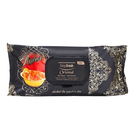 Servetele umede Amber Deep Fresh Oriental cu capac, 120 bucati - eMAG.ro