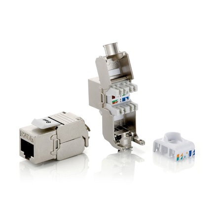 Equip Keystone Cat6 RJ45 Keystone Jack, árnyékolt, 8db/csomag (767211 ...