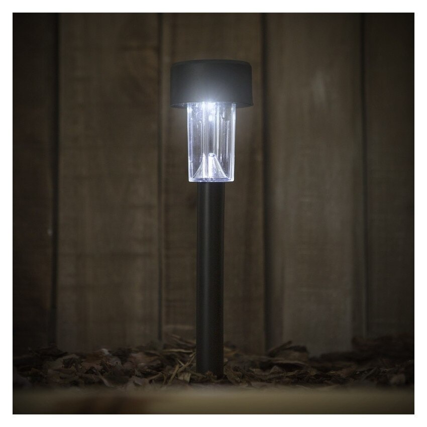 LED външна соларна лампа 360 x 55 mm пластмаса - черна - eMAG.bg