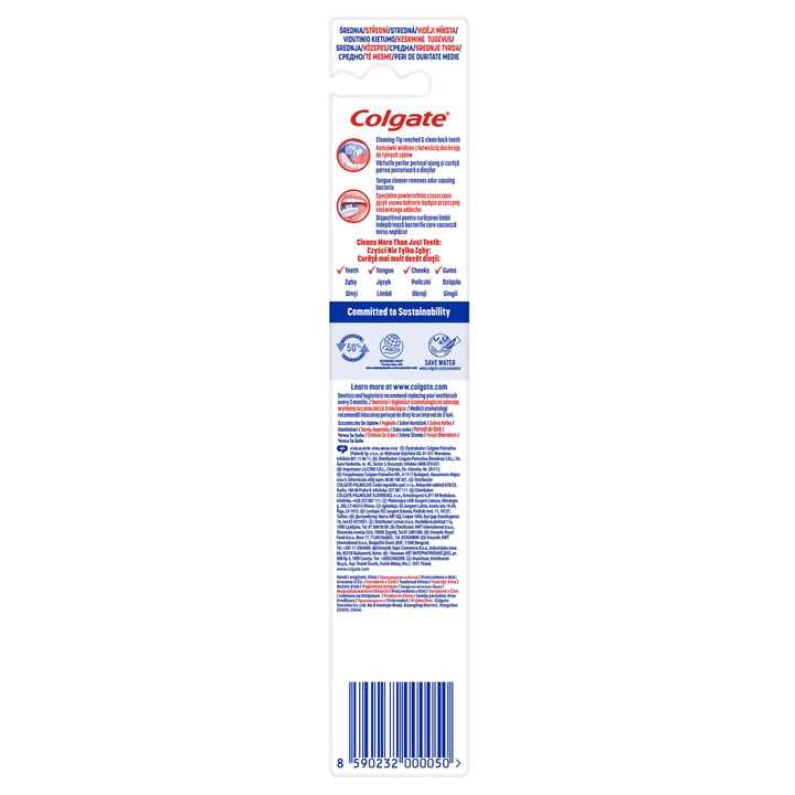 Periuta de dinti Colgate Classic Clean Medium - eMAG.ro