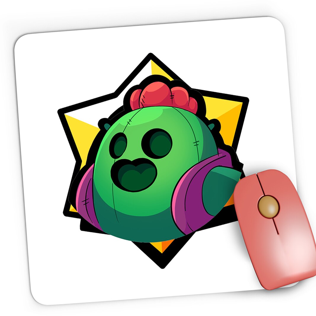Mousepad Gaming Brawl Stars Spike Green, 21x19 cm - eMAG.ro