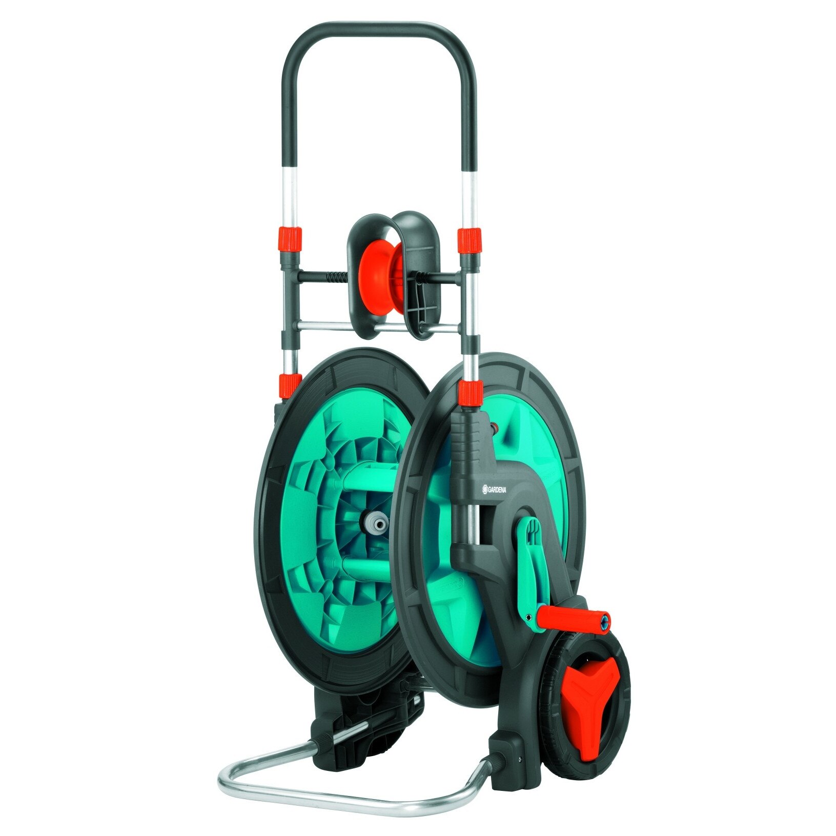 Carucior derulator pentru furtun, Gardena Clasic, cu roti de transport ...