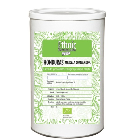 Cafea ecologica de specialitate Honduras Marcala Comsa Coop, macinata ...