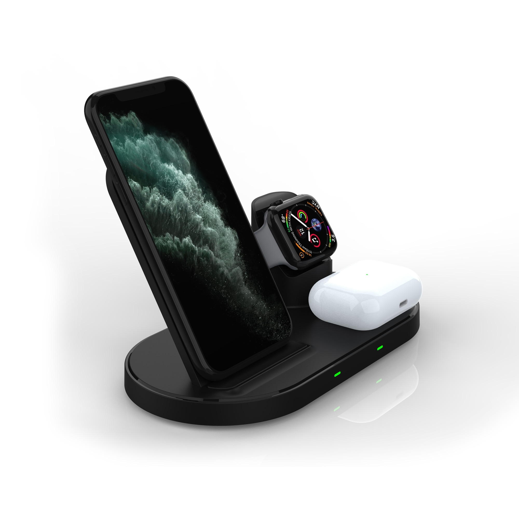 Statie de incarcare 3in1 iBase Fusion pentru iPhone, Apple Watch si ...