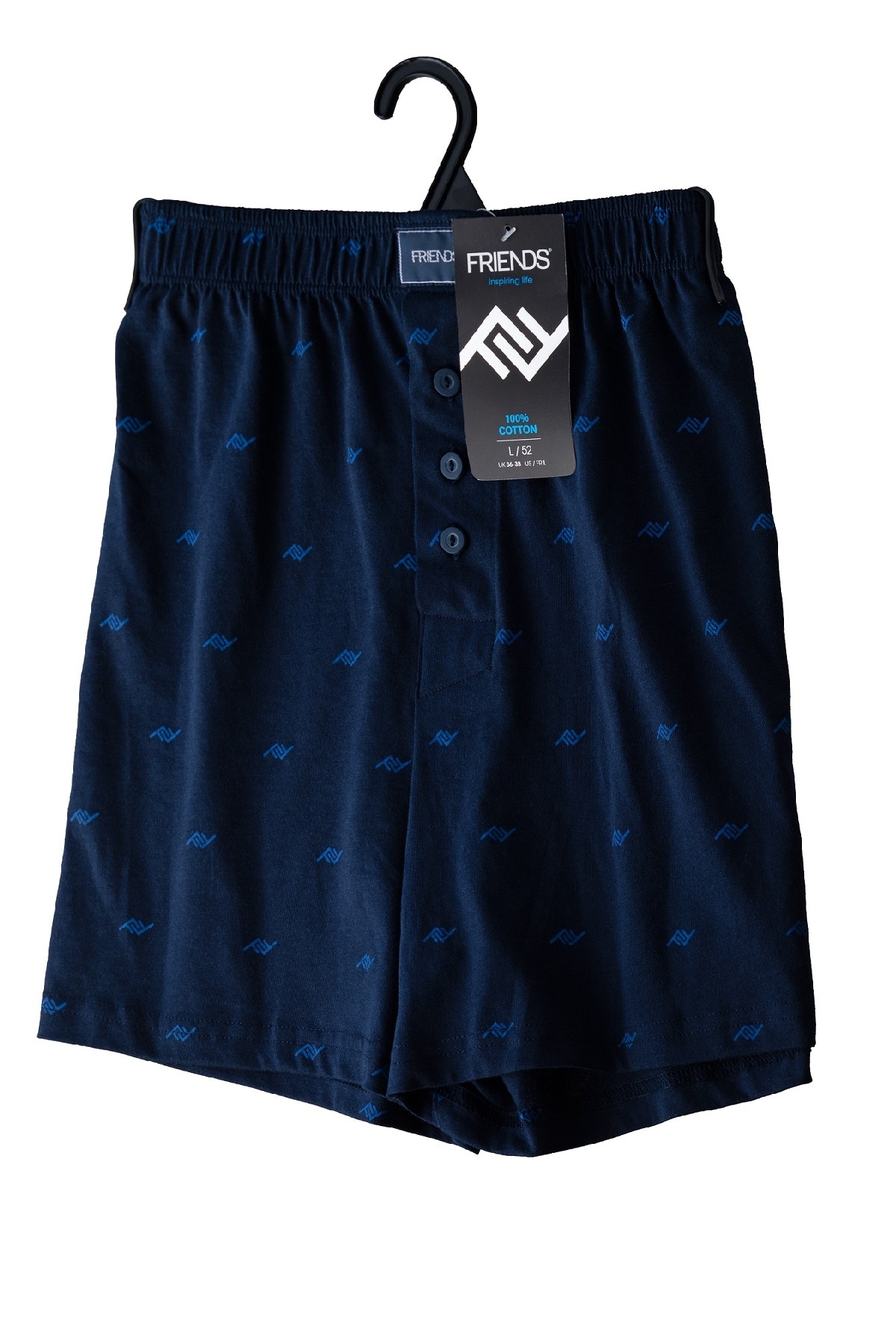 Boxeri barbati, Friends, 1302, Bumbac, Bleumarin - eMAG.ro