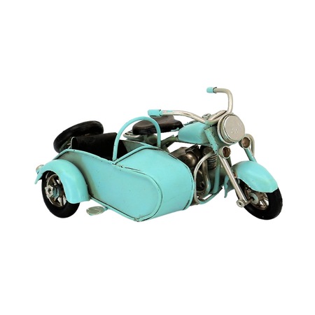 Macheta motocicleta cu atas din metal 12x8x6 cm - eMAG.ro