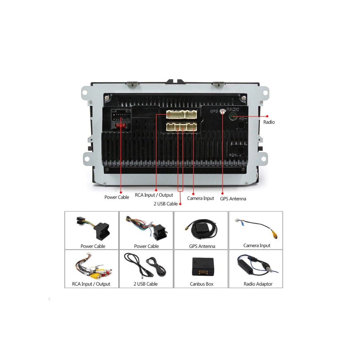 Navigatie SatLink™, Ecran 9 Inch 2.5D, 1280X720, Android 9, VW Passat ...