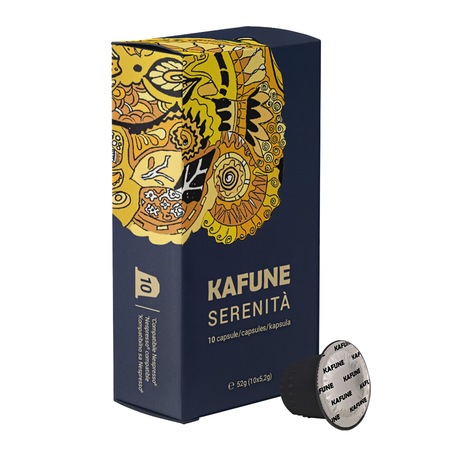 Pachet 2x12 cutii, cafea Kafune, Serenita, pentru espresso, 240 Capsule ...