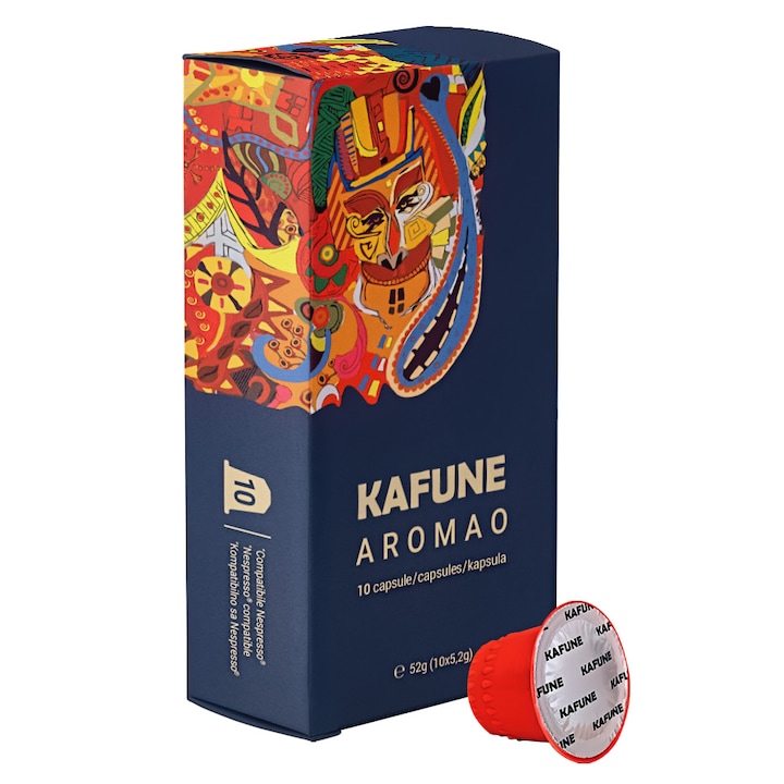 Pachet 2x12 cutii, cafea Kafune, Aromao, pentru espresso, 240 Capsule ...