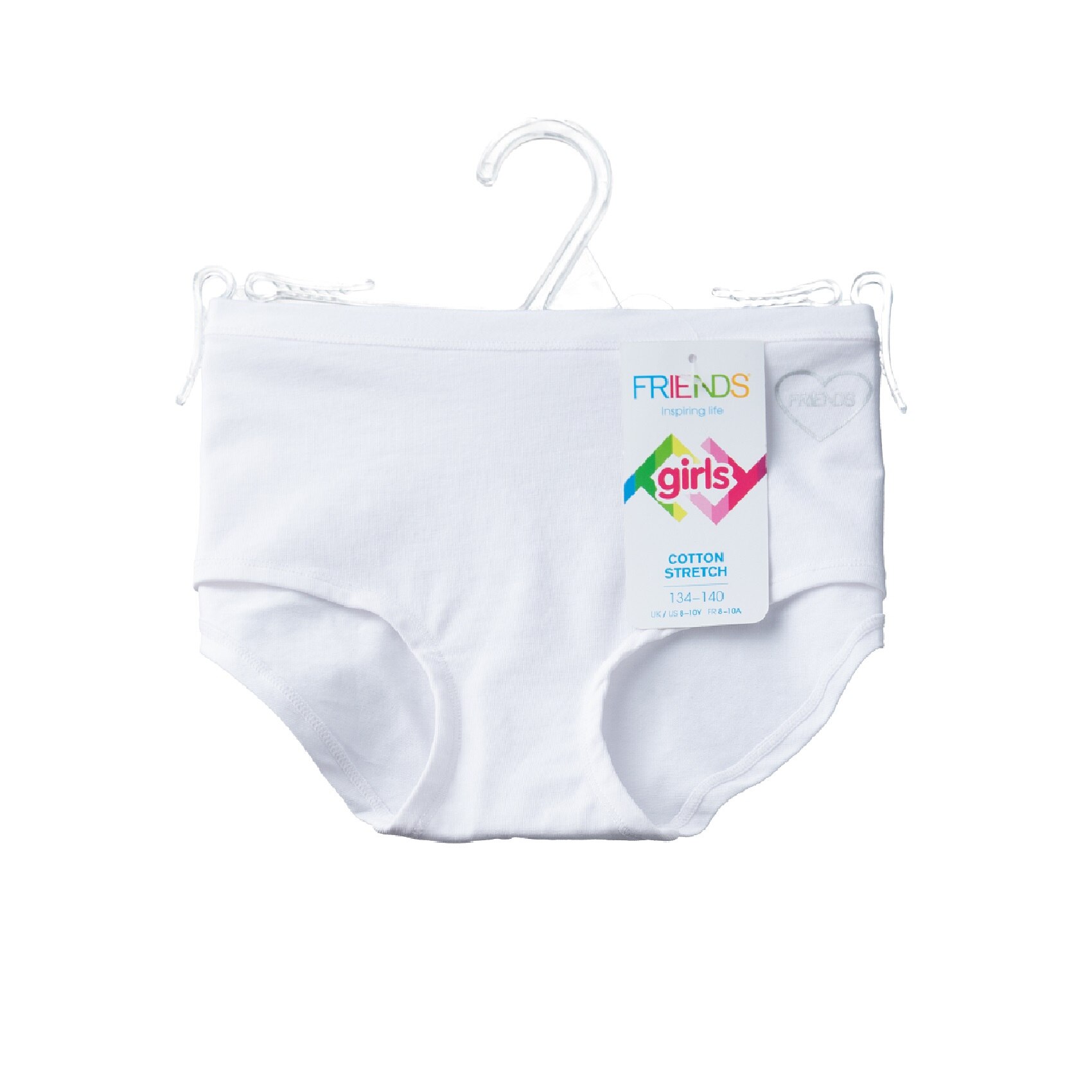 Boxeri Fete, Friends, 4362-10-158, Logo, Bumbac, Alb, 158-164 cm - eMAG.ro