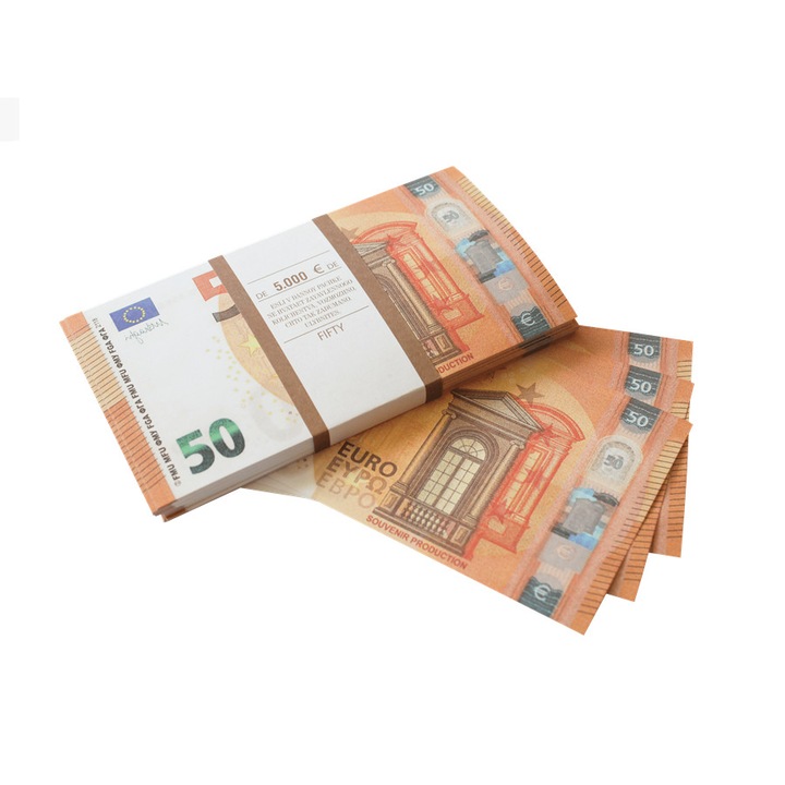 Teanc 80 bancnote recuzita 50 euro - eMAG.ro