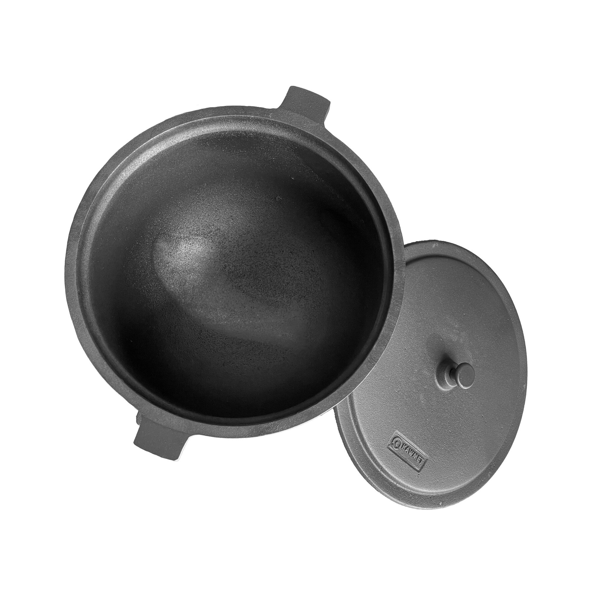 Ceaun din fonta KAWMET - 4 litri - cu suport si capac - eMAG.ro