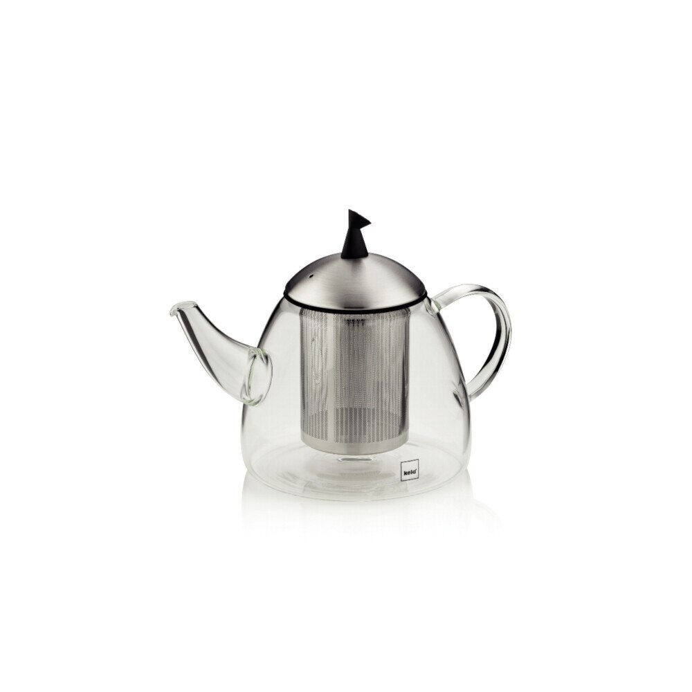 Ceainic cu infuzor KELA, AURORA, Sticla, Transparent, 1.3 l - eMAG.ro