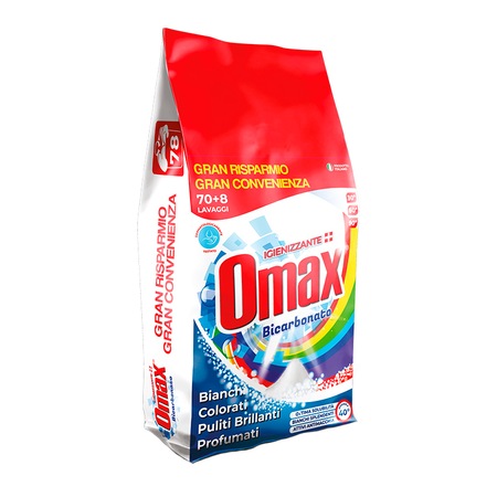 Detergent praf OMAX Bicarbonato 4.68 kg - 78 spalari - eMAG.ro