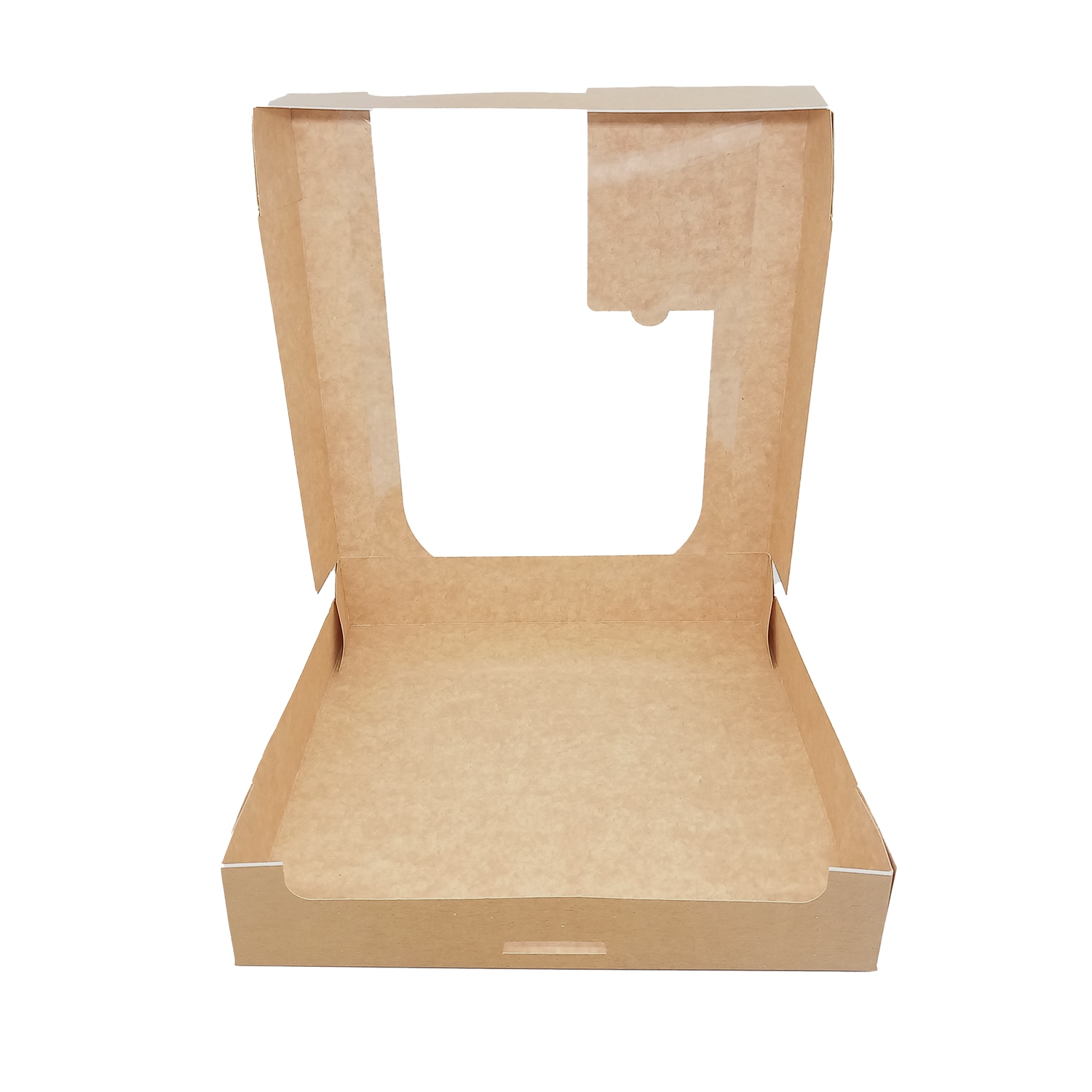 Cutie din carton, crem, fereastra transparenta, pentru prajituri/aperitiv, NOIRE, dimensiuni ...