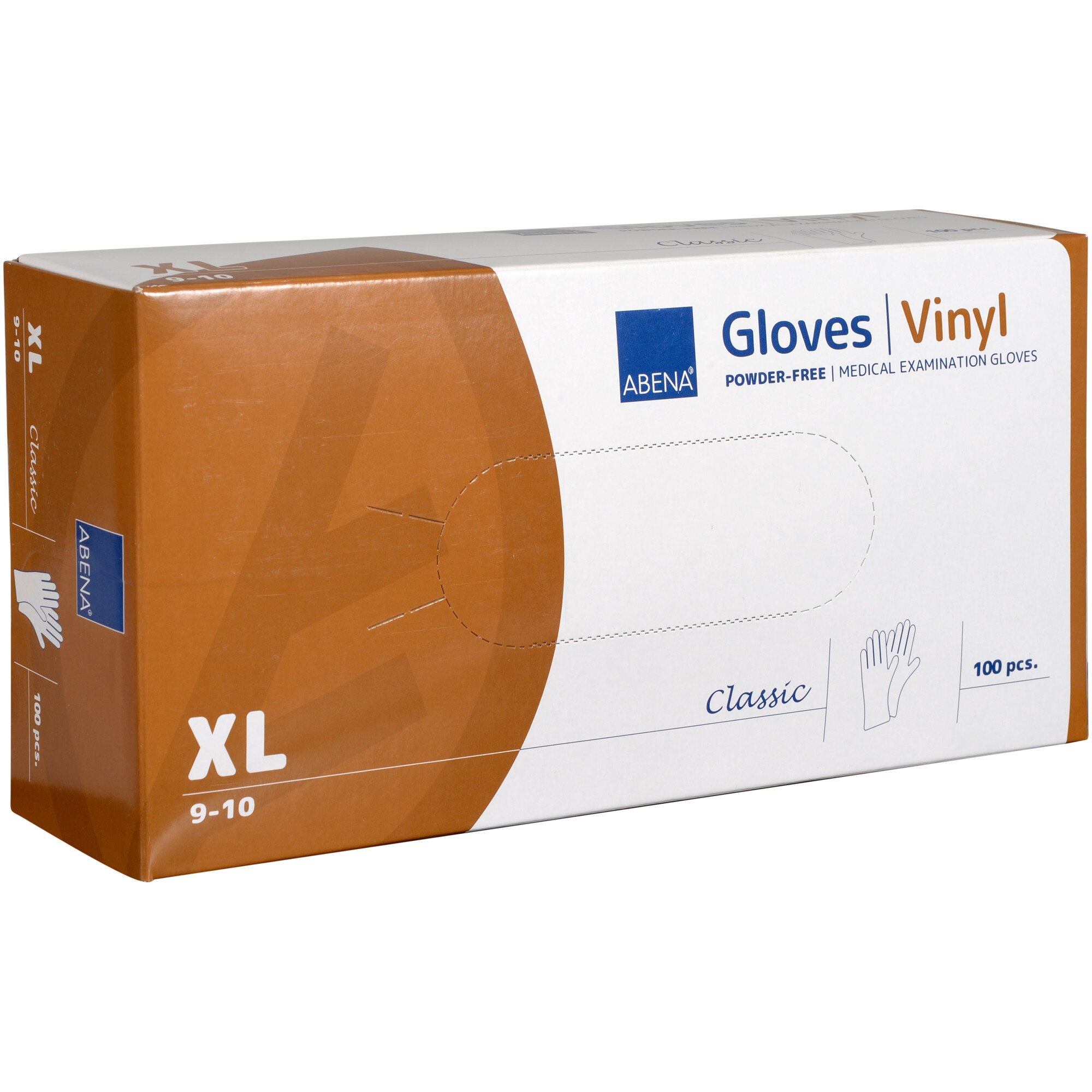 Set 100 buc manusi de examinare si protectie, Abena, transparente ...