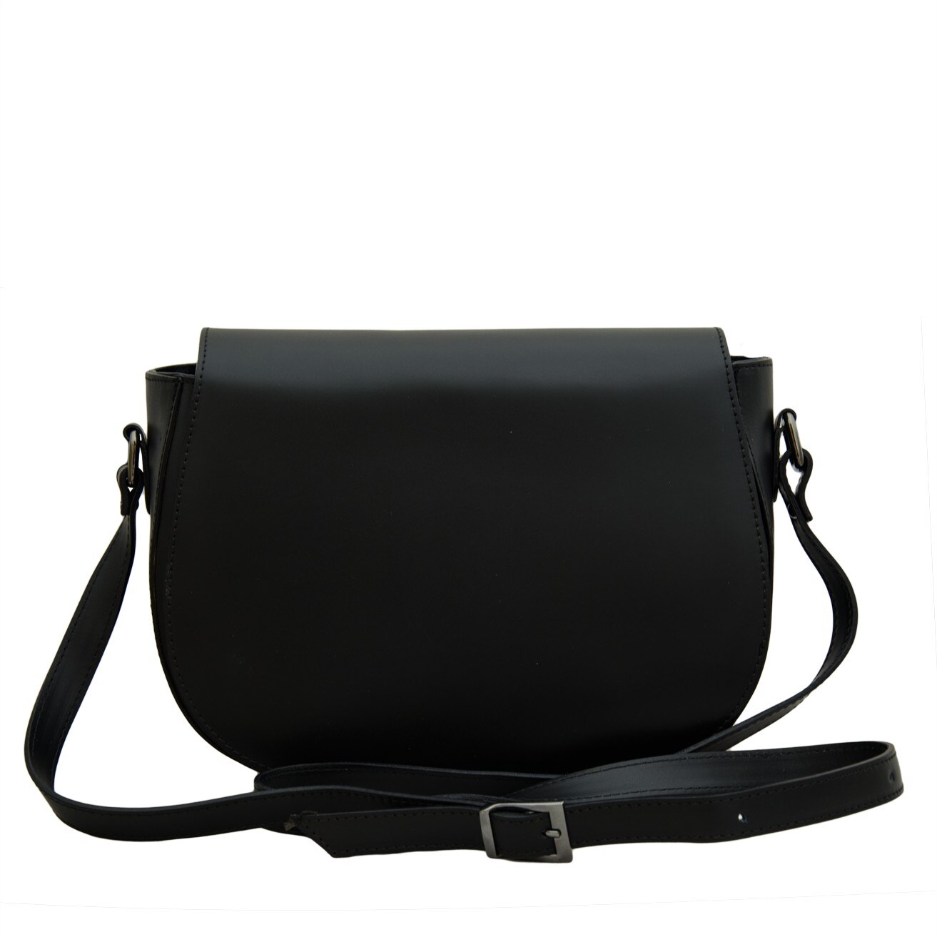 Geanta tip postas din piele naturala, Maya, Negru - eMAG.ro