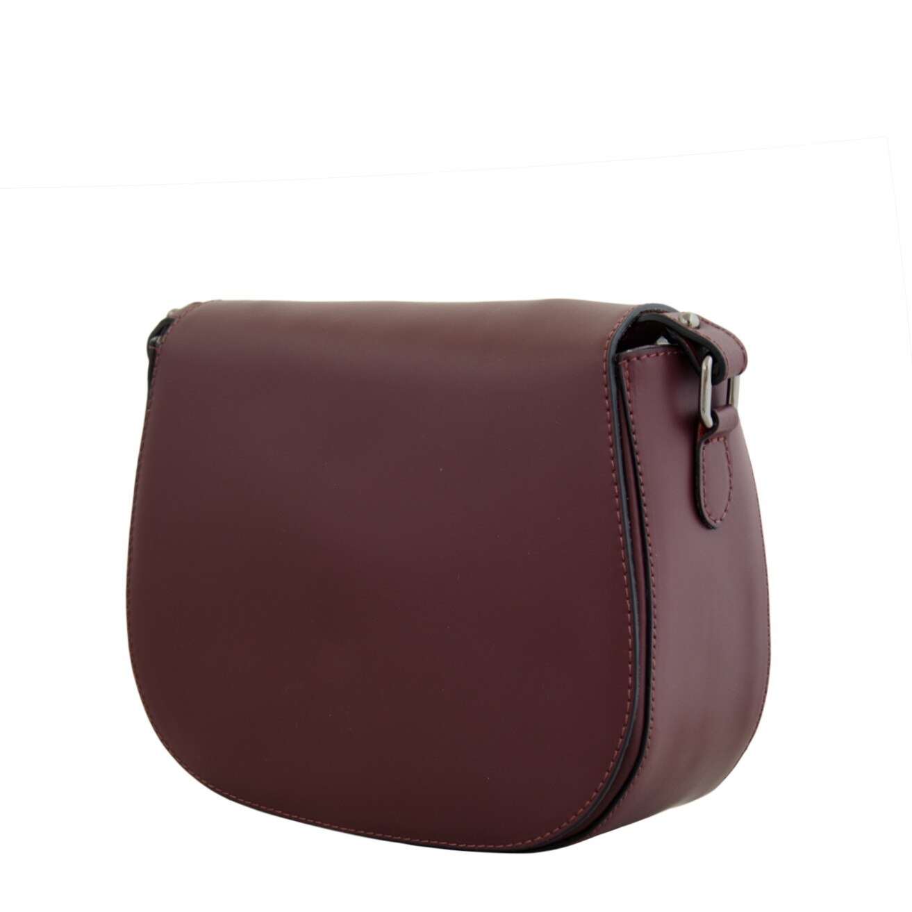 Geanta tip postas din piele naturala, Maya, Bordo - eMAG.ro