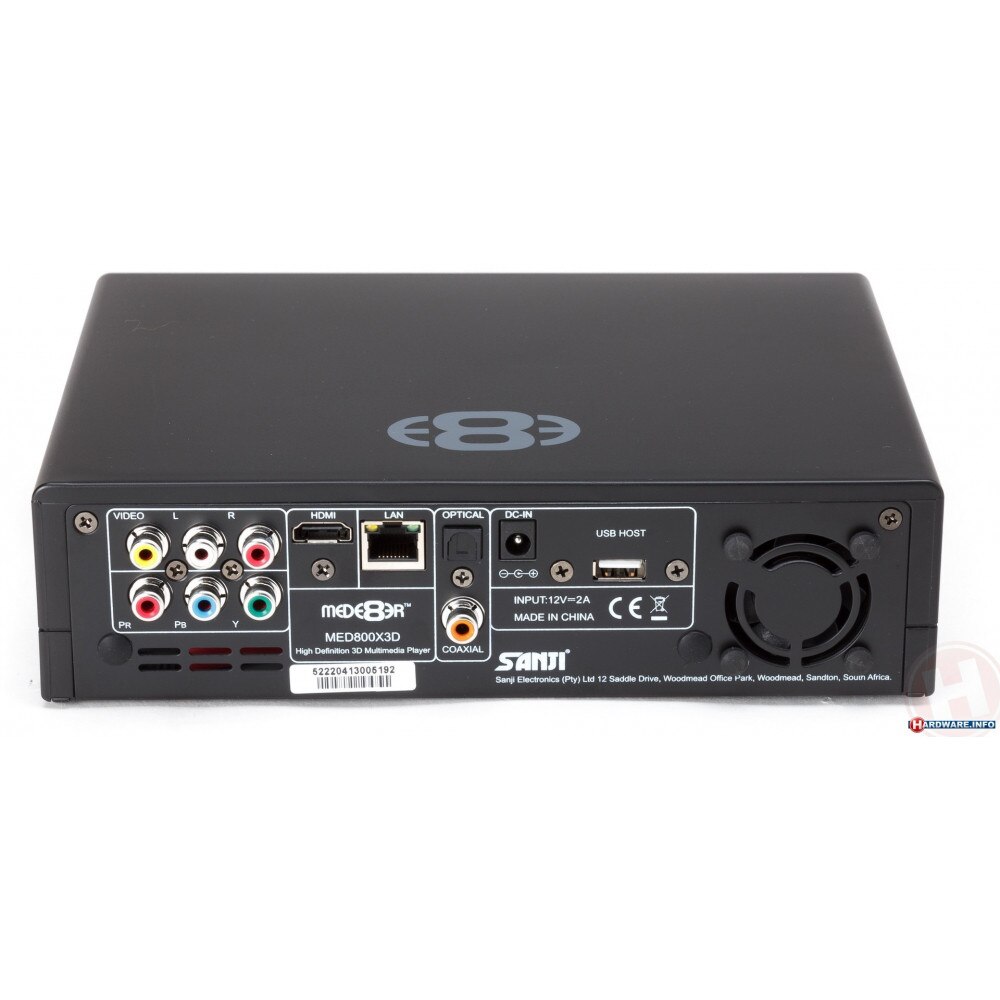 Мултимедиен плеър MEDE8ER MED800X3D/WP High Definition 3D - без диск ...