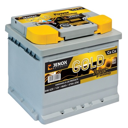 Акумулатор JENOX GOLD, 12 V, 46 Ah, стартов ток 470 А - eMAG.bg