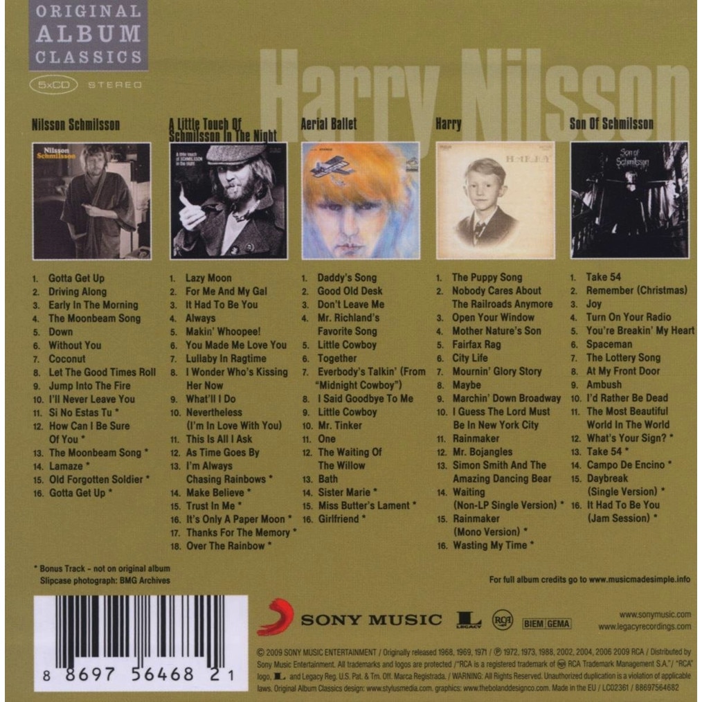 Harry Nilsson - Original Album Classics (5cd) - eMAG.bg