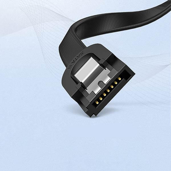 Cablu Flexibil SATA-SATA 90°, Ugreen US217, Conectare Hard-disk SSD ...