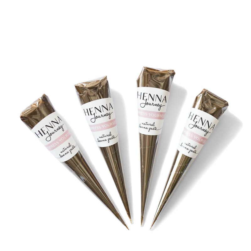 4 db mini kúpos készlet Henna Journey natúr henna paszta ideiglenes ...