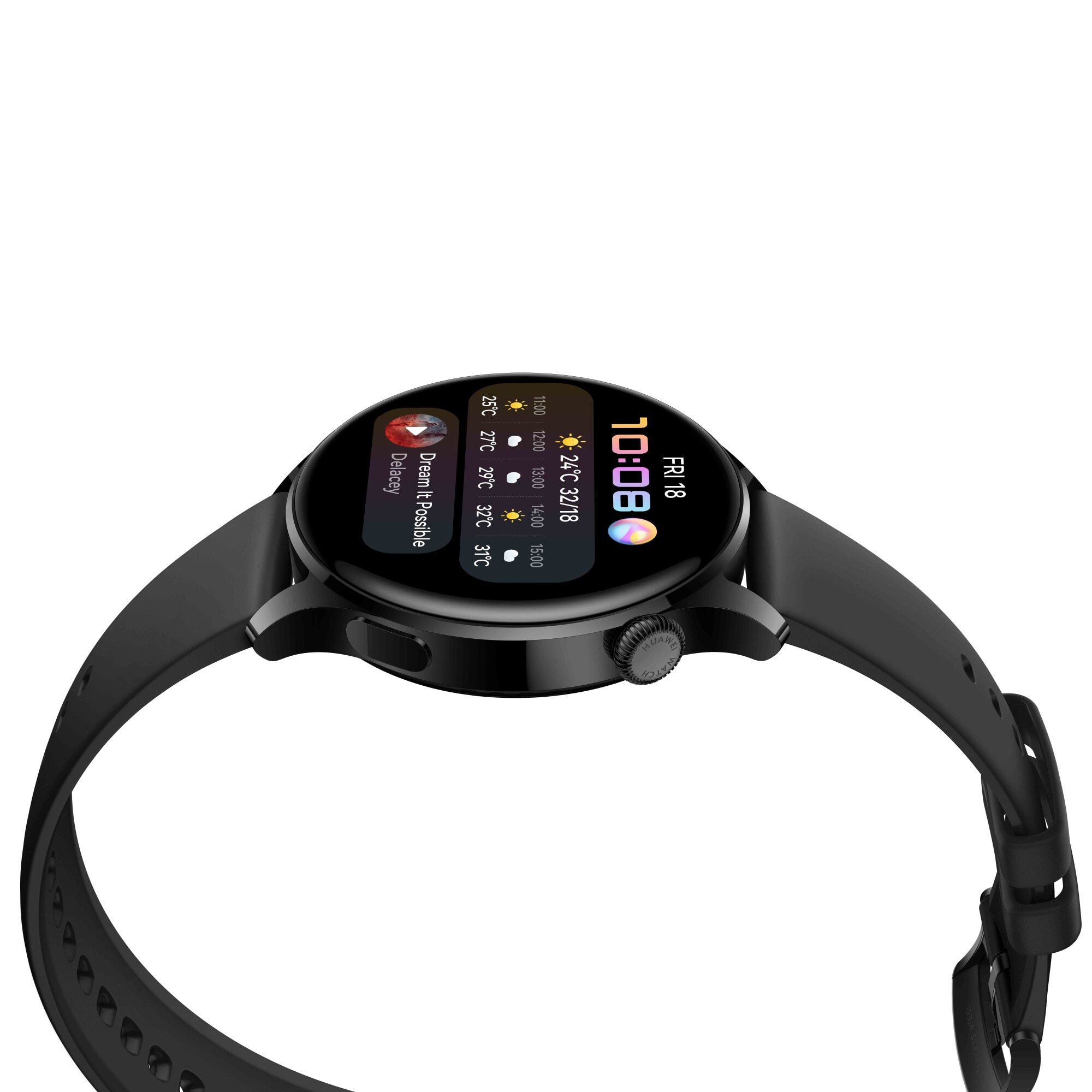 Ceas smartwatch Huawei Watch 3, 46mm, Active, Black - eMAG.ro