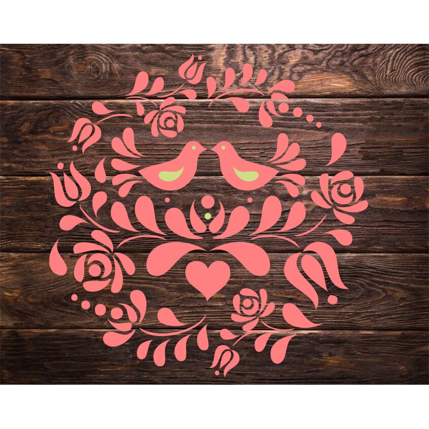 Sablon 330*330mm grosime 0.5mm Refolosibil Panonian Folk Motif - SP103 ...