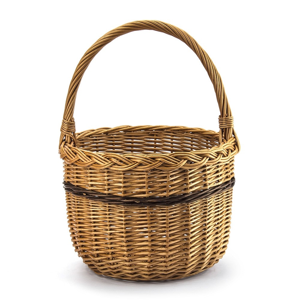 Cos din rachita, Tadar, 31 cm, Maro - eMAG.ro