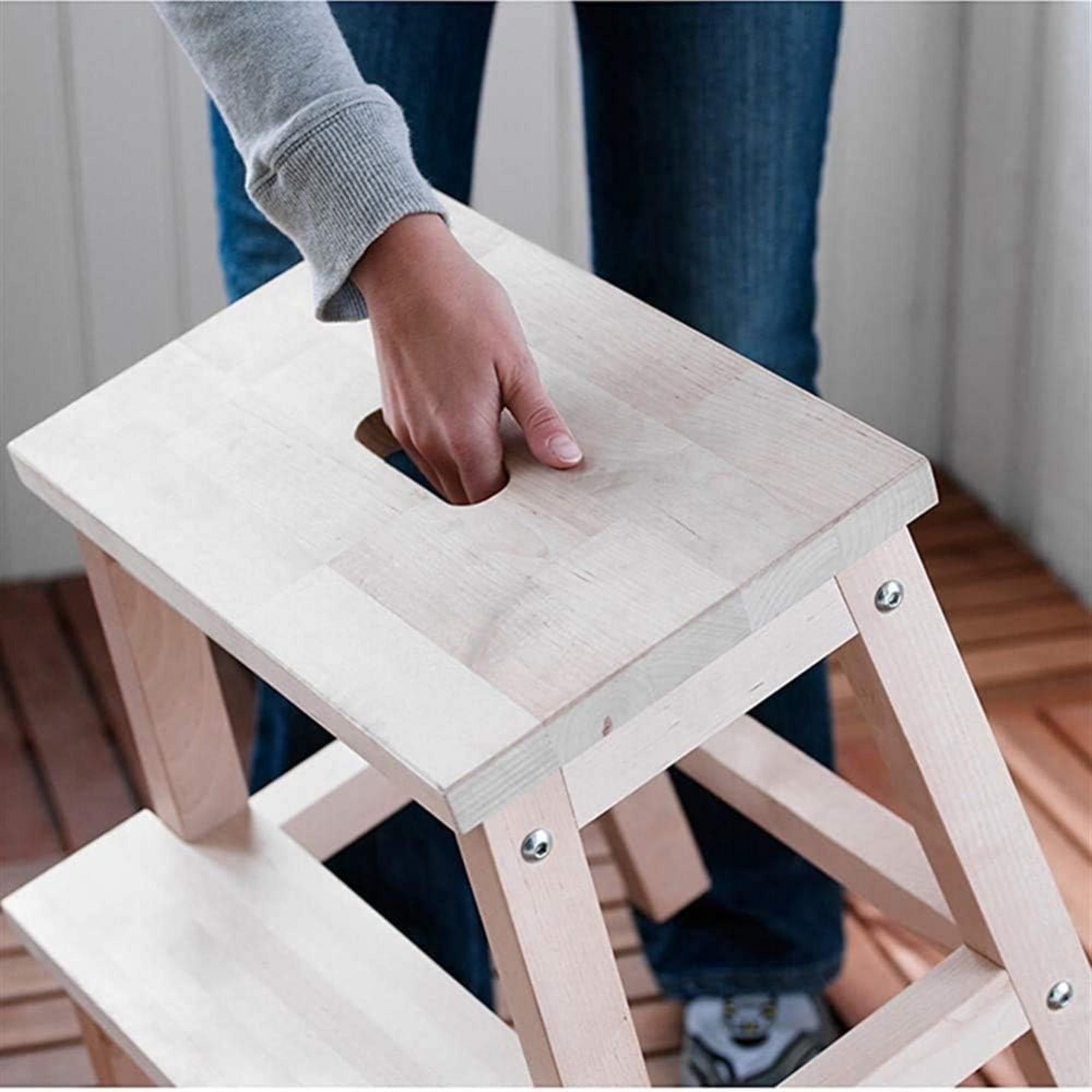 Scaun inaltator tip scara cu 2 trepte, pentru copii, Taburet cu 2 ...