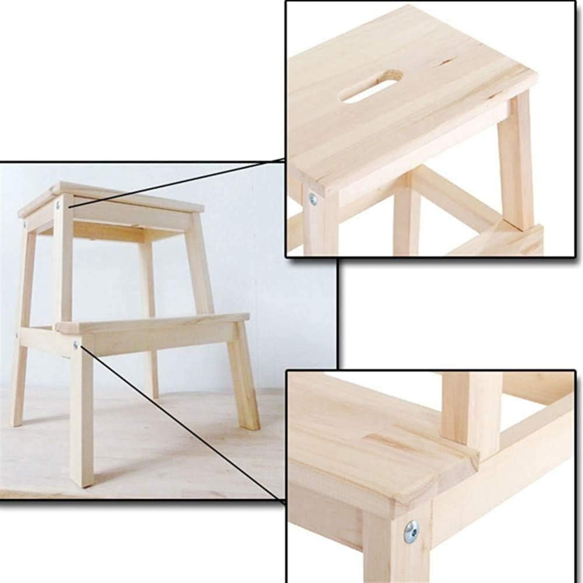 Scaun inaltator tip scara cu 2 trepte, pentru copii, Taburet cu 2 ...