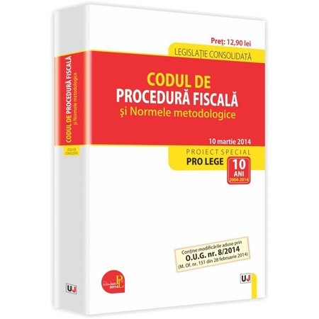 Codul de procedura fiscala si Normele metodologice - - eMAG.ro