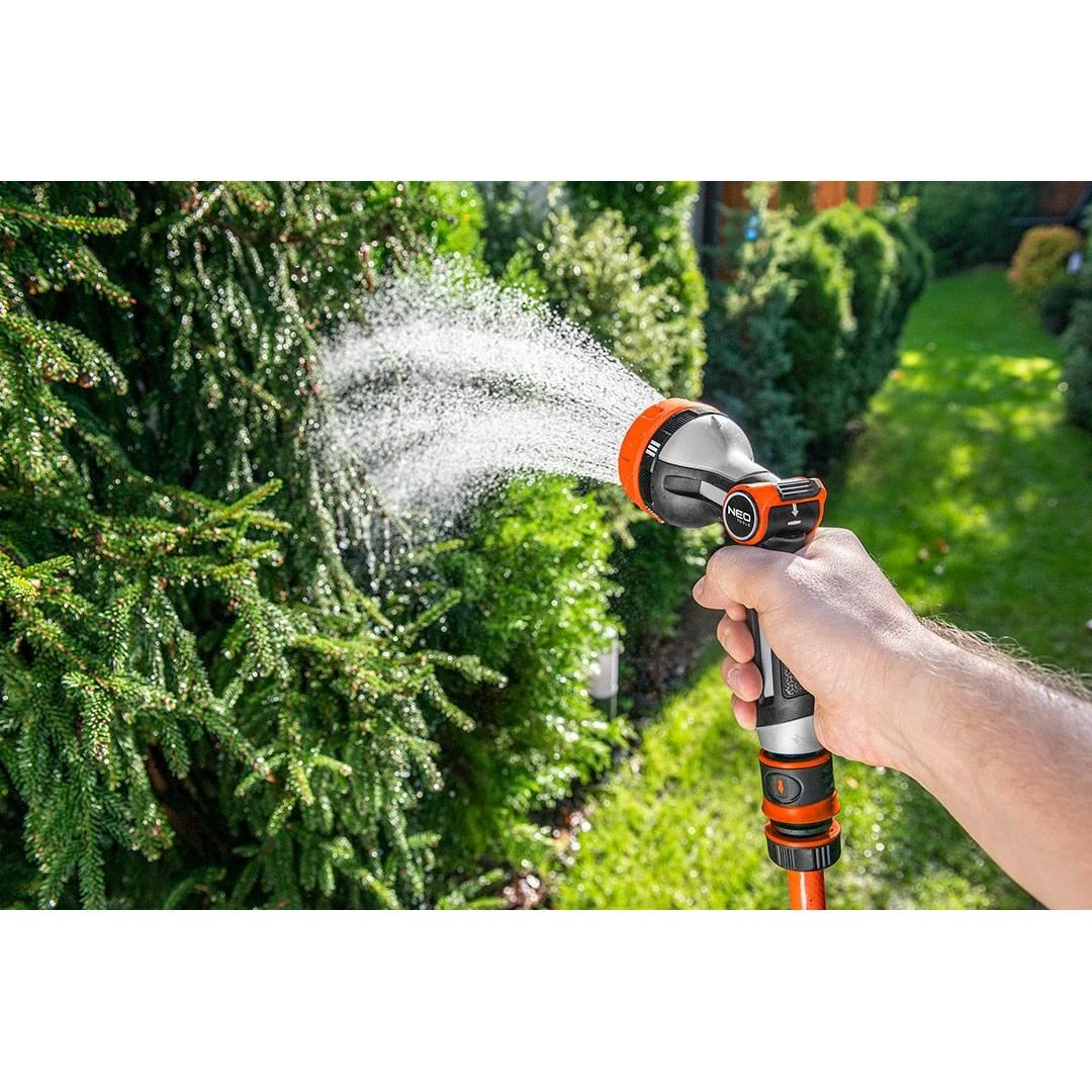 Pistol stropit gradina, tip dus, 5 moduri, cu blocare, NEO - eMAG.ro
