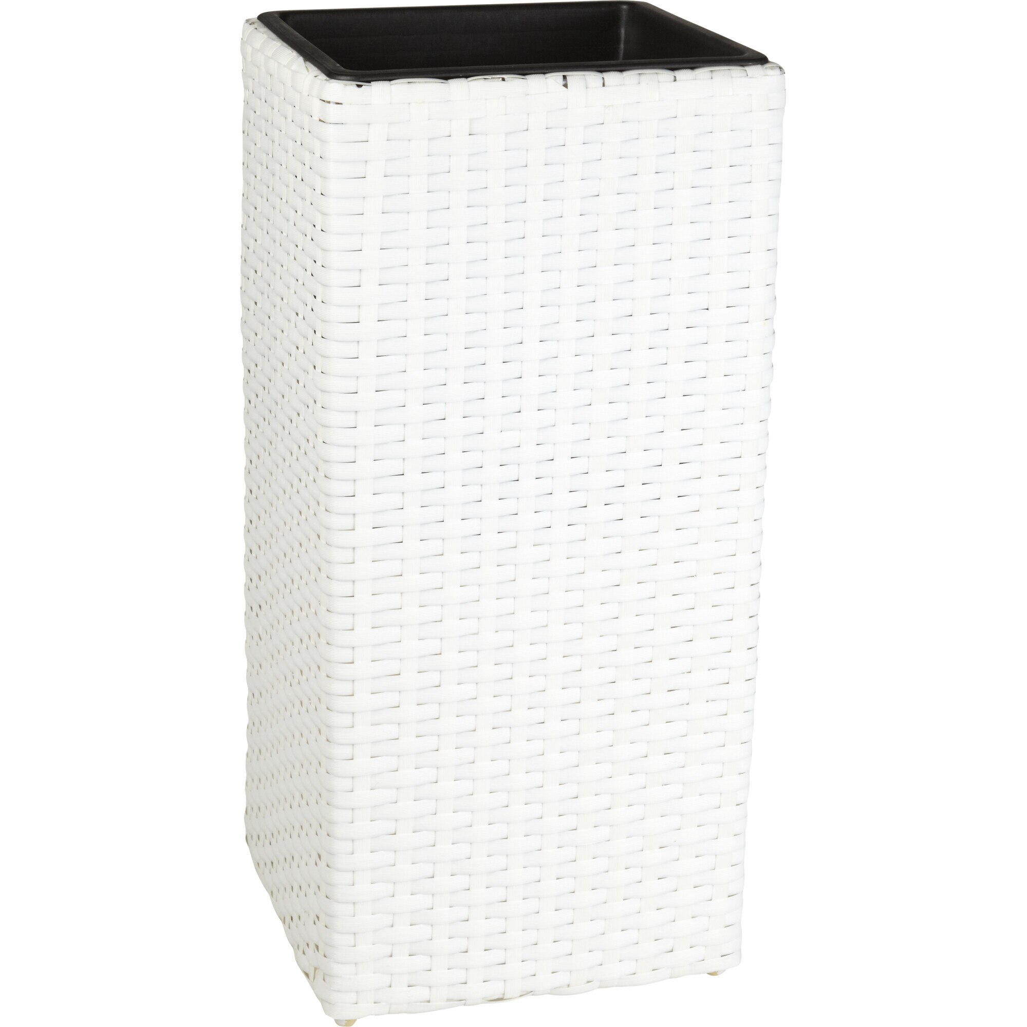 Ghiveci inalt Gartenfreude, Poliratan, 28 x 28 x 60 cm, Interior ...