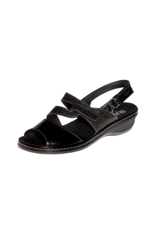 Sandale dama, Suave, piele naturala, ajustabile si pe inaltime, negru ...