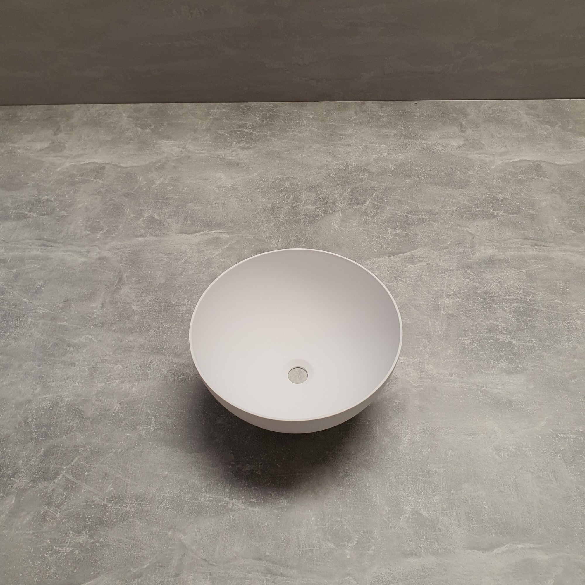 Lavoar compozit pentru mobilier baie, 420 x 193 mm, Kompotech, Alb ...