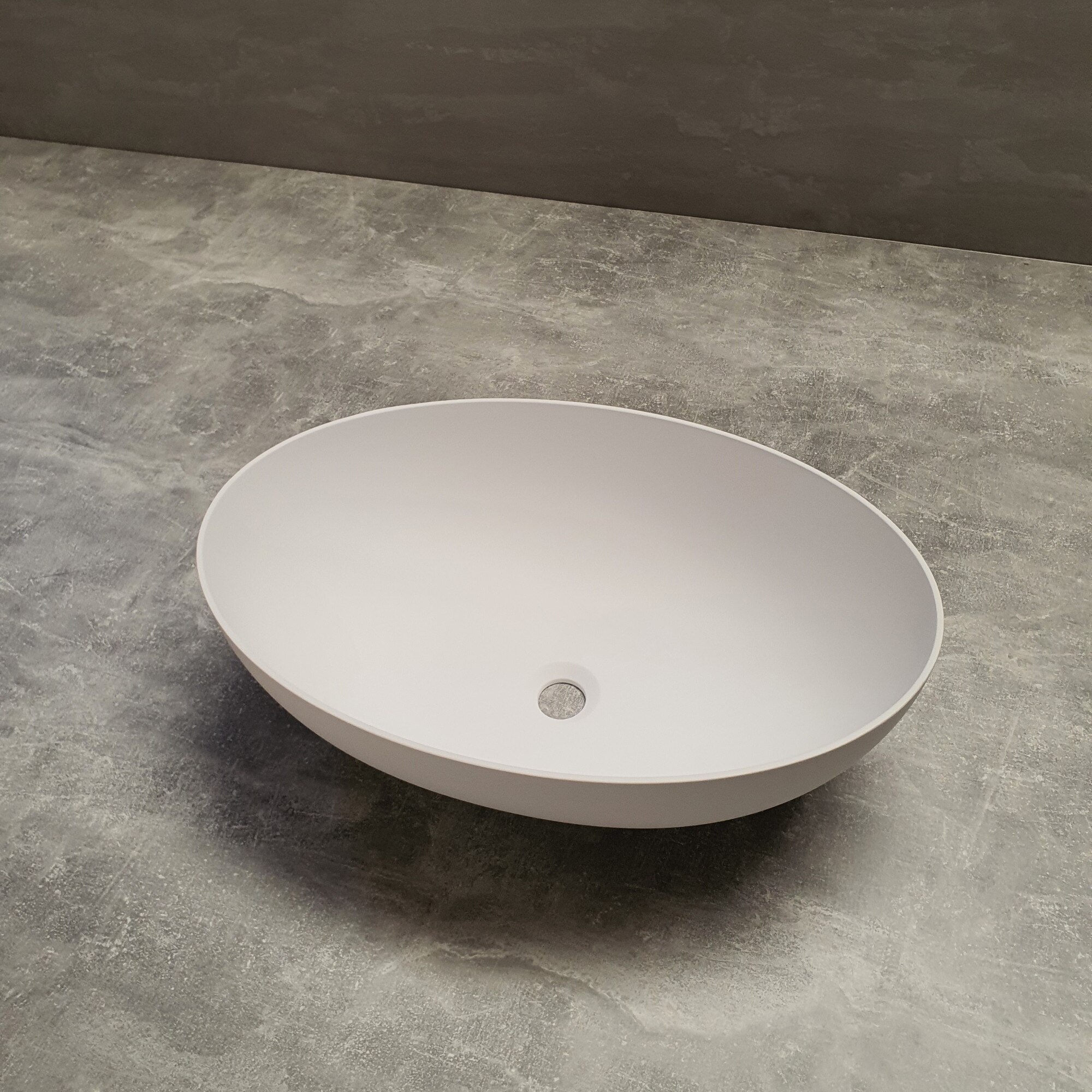 Lavoar compozit pentru mobilier baie, 600 x 400 x 193, Kompotech, Alb ...