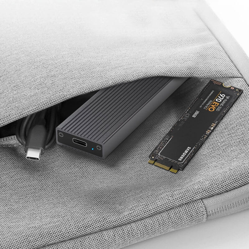 Carcasa Rack SSD Extern M.2 NVMe Kimax, PCIe 5.0, USB 3.1 10Gbps ...