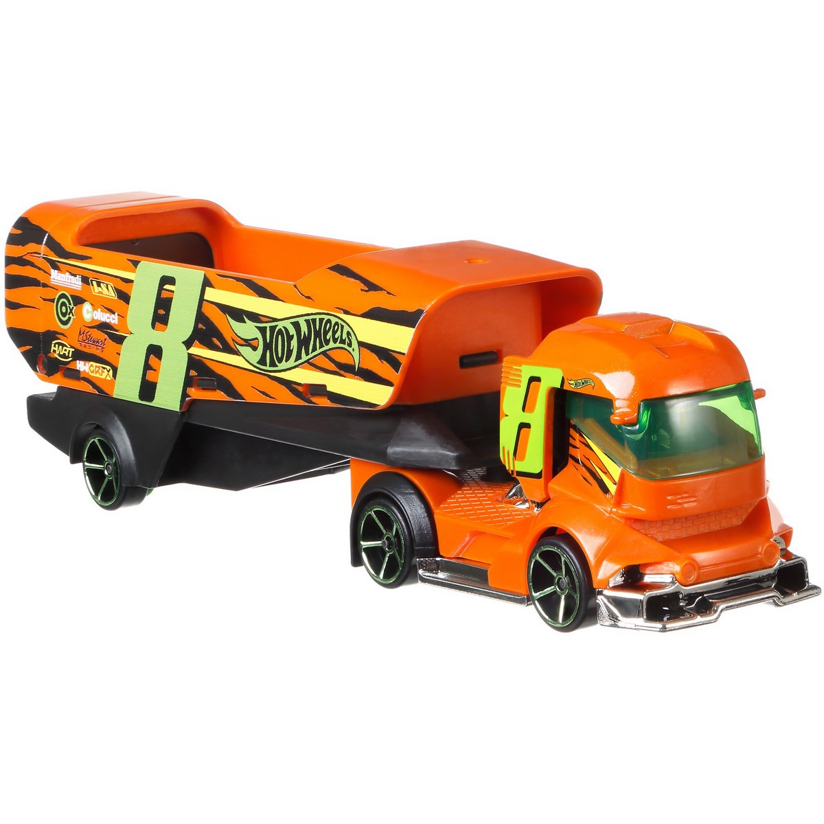 Set camion si masina Hot Wheels, Big Rig Heat, 1:55 - eMAG.ro