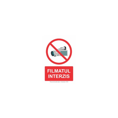 Filmatul Interzis - Indicator De Interdictie S4018, 300x400mm ...
