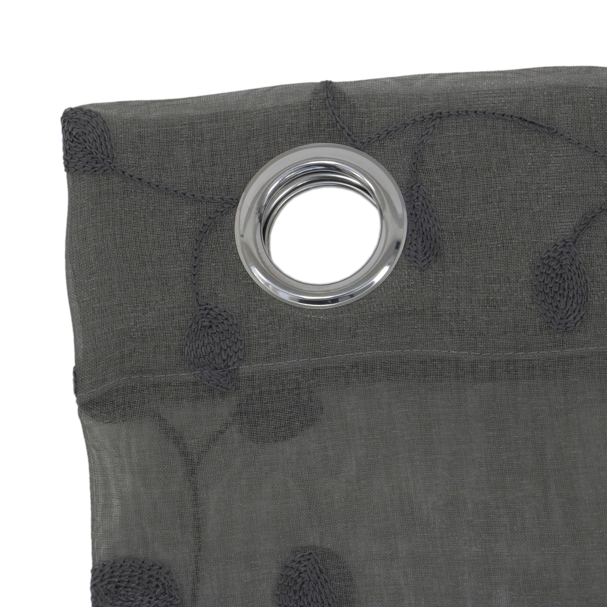 Set perdele Kring Selected, 2 * 140x245 cm, 100% Poliester, 70 gsm, Gri ...