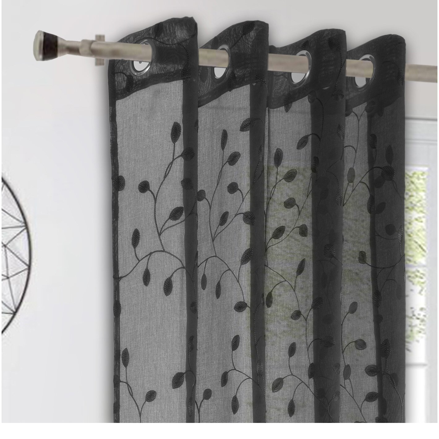 Set perdele Kring Selected, 2 * 140x245 cm, 100% Poliester, 70 gsm, Gri ...