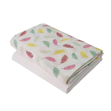 Set cearceafuri "Puf colorat" patut bebelus 60x85 cm, cu elastic din ...