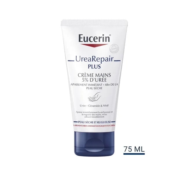 Crema de maini Eucerin Urea Repair 5% Uree Ceramide pentru maini uscate ...