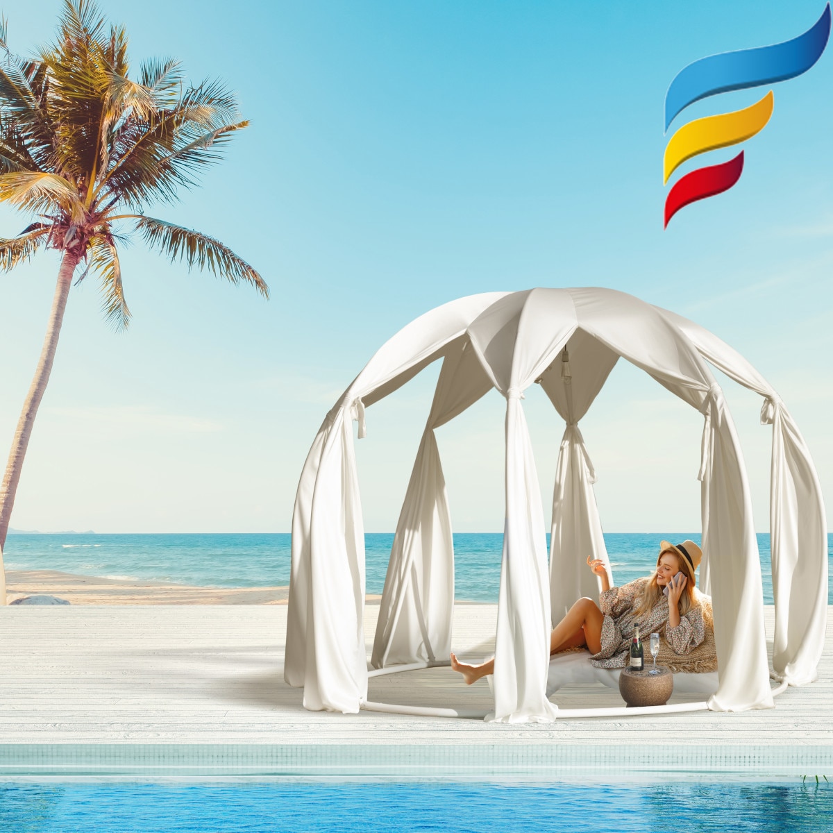 Igloo Canopy Astreea Romania, pavilion iglu premium, complet aluminiu ...