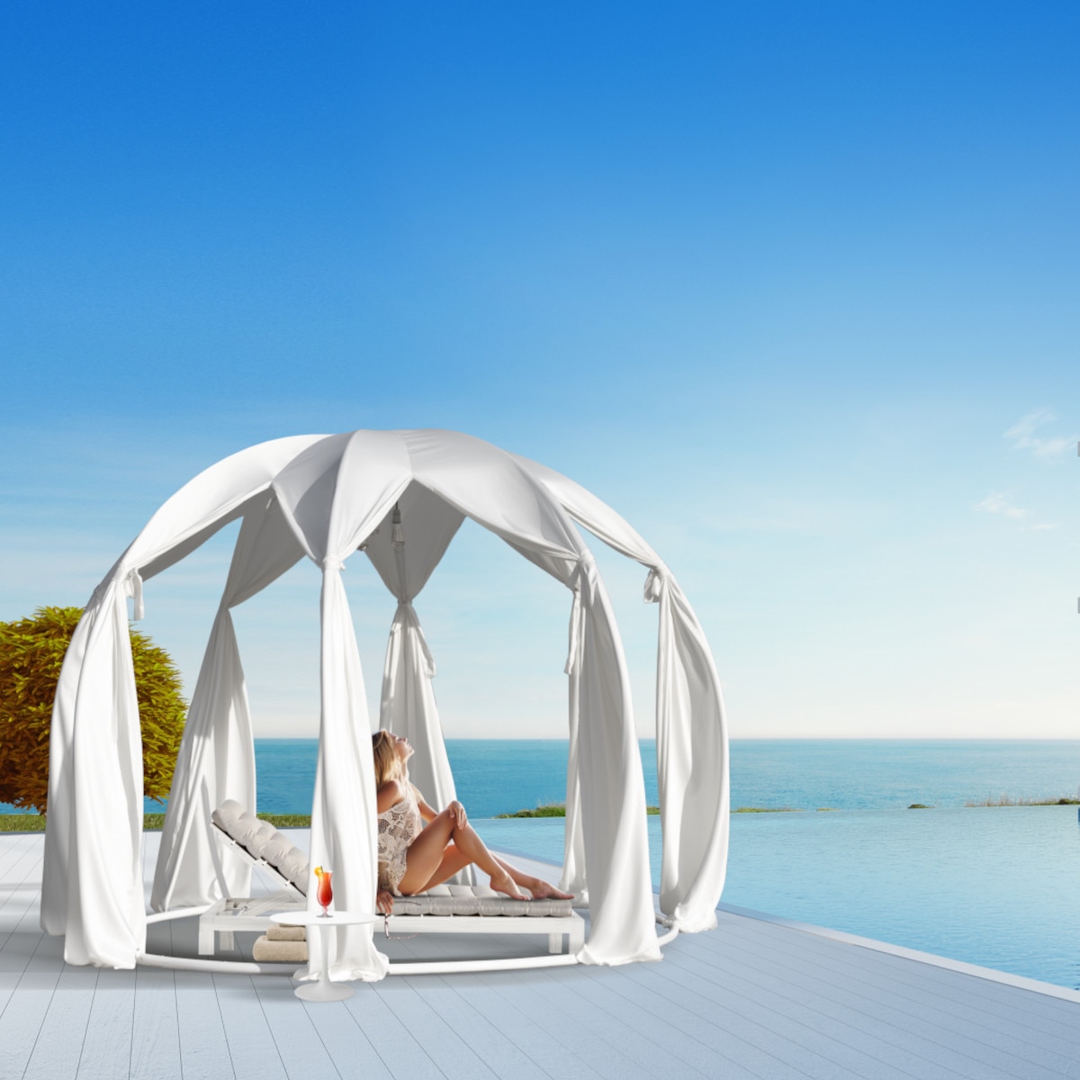 Igloo Canopy Astreea Romania, pavilion iglu premium, complet aluminiu ...
